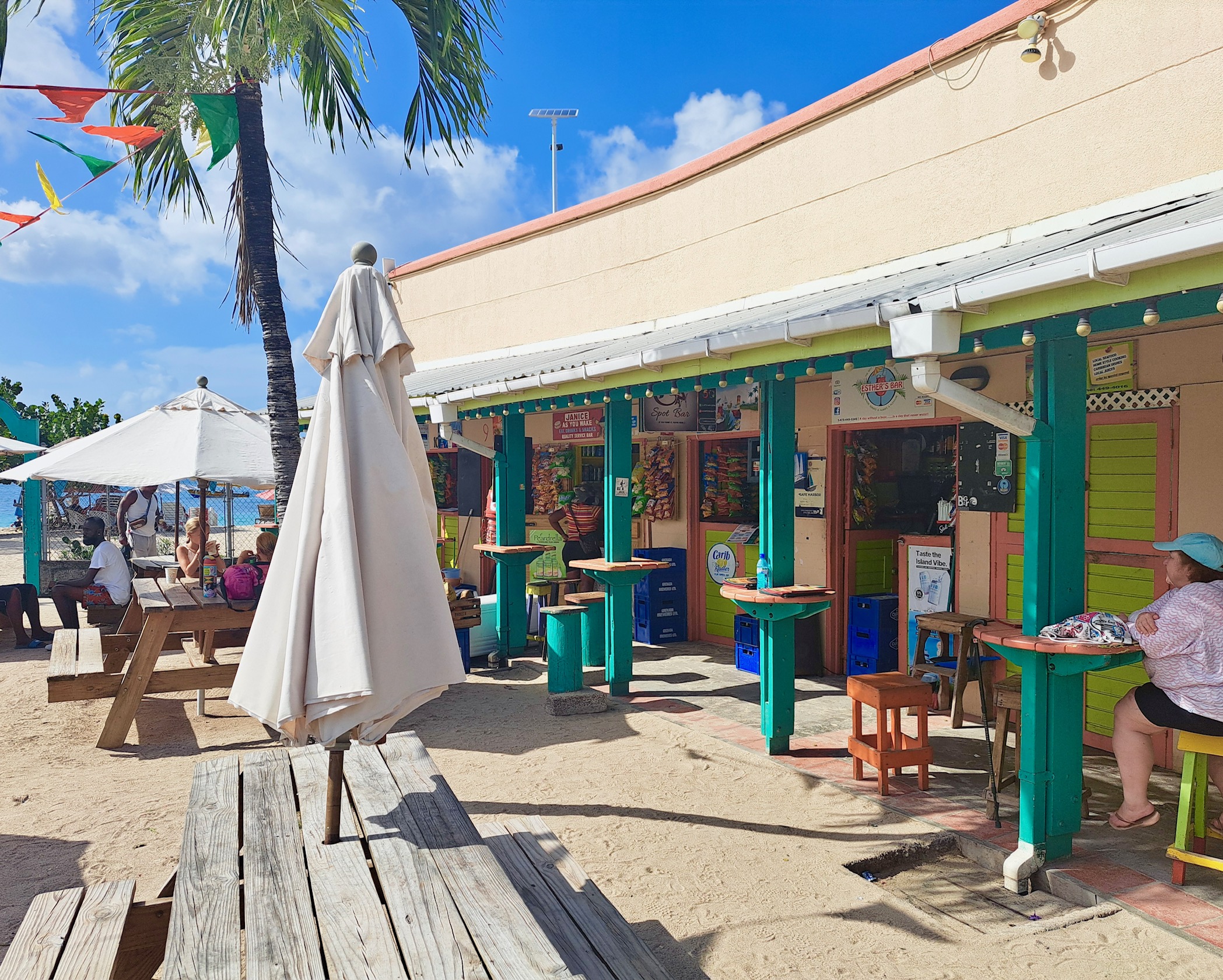 Esther's Bar, Grand Anse Beach, Grenada - seasonedtraveler.ca